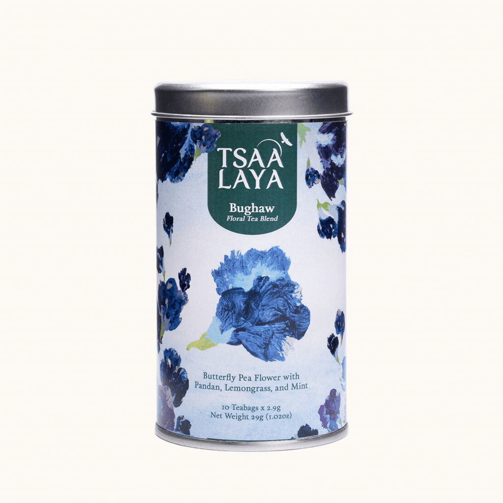 Bughaw Canister of 10 Teabags – Tsaa Laya