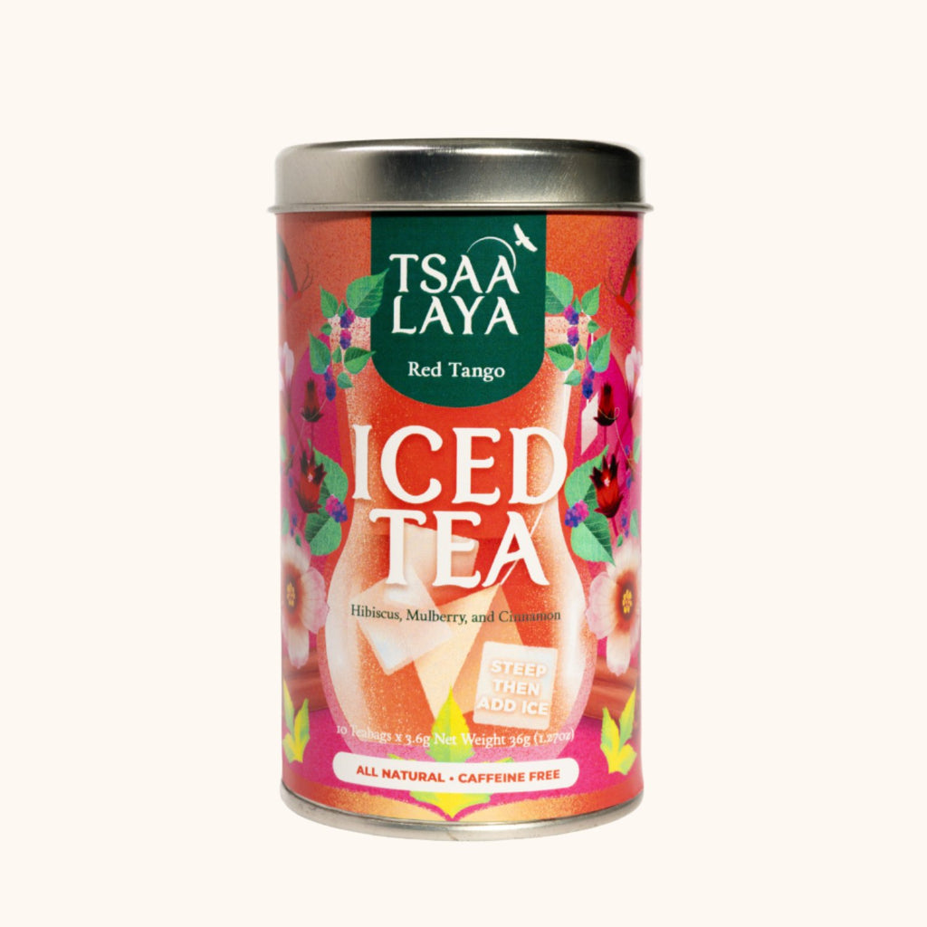 Red Tango Iced Tea Canister of 10 Teabags – Tsaa Laya
